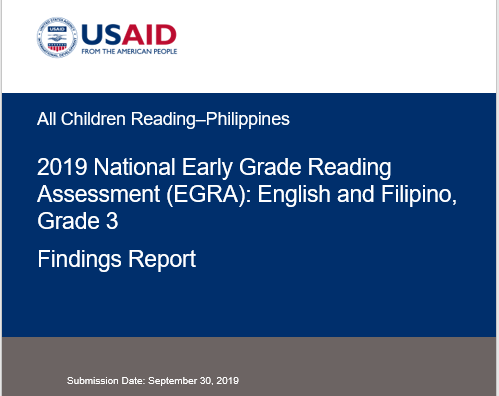 Early Grade Reading Assessment (EGRA) | SharEd